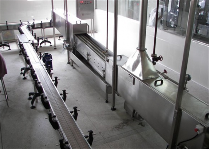 Canned Mackerel Fish Processing Equipment , Industrial Fish Canning Machine