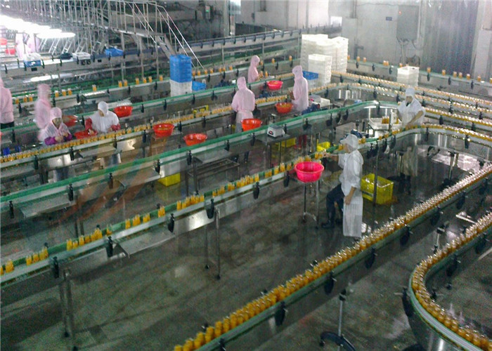 PVC Canned Meat Meat Conveyor Belt , Blue / Green Meat Conveyor Systems